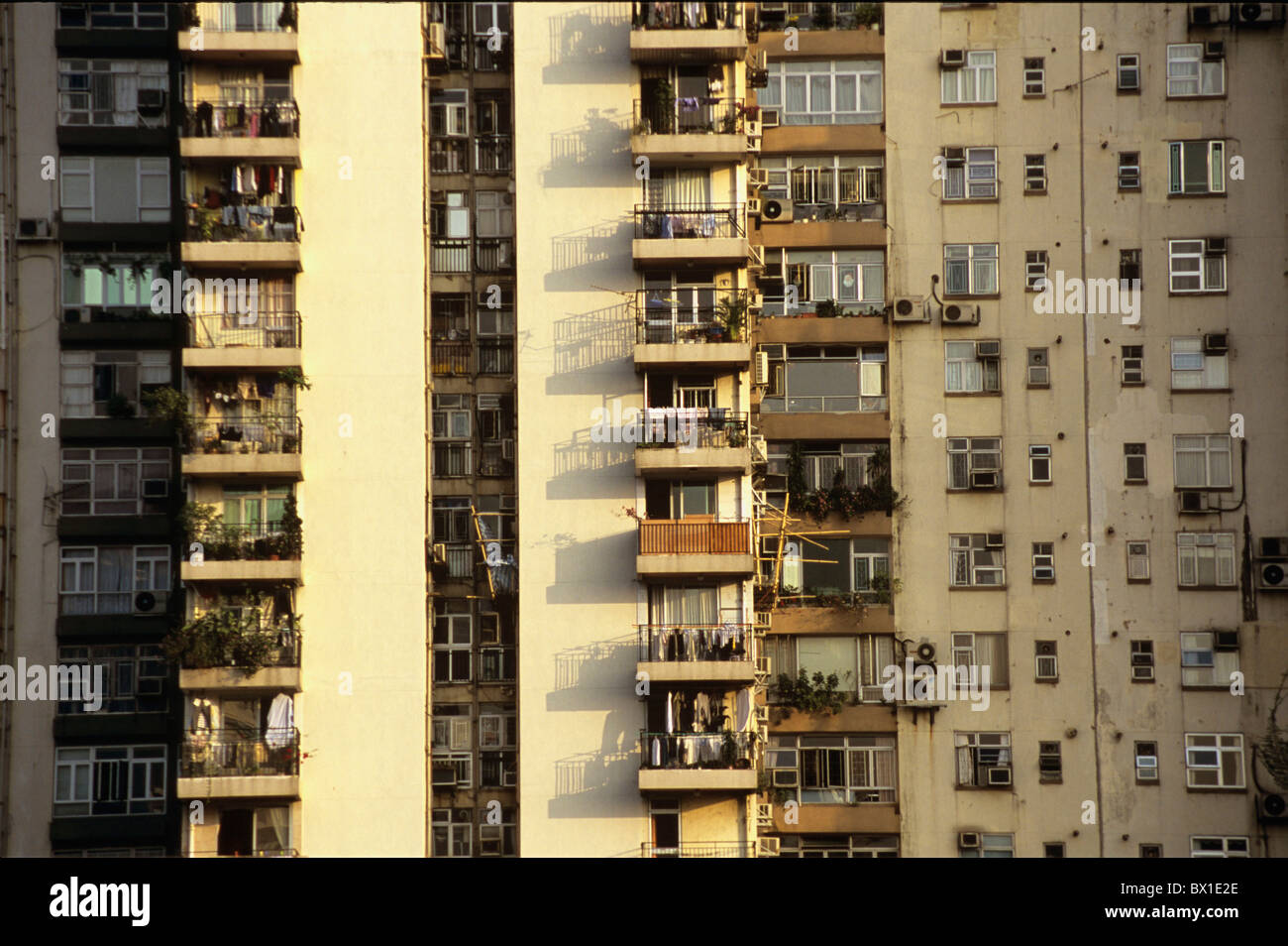 apartments Asia balconies highrise towerblock multistory China Asia ...