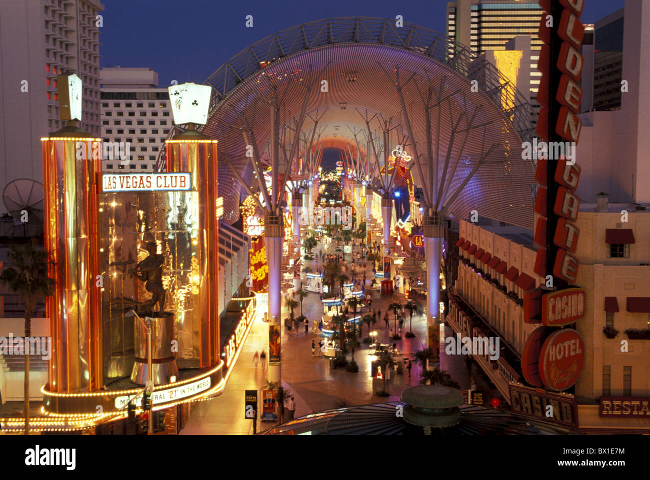 Downtown Fremont Street Las Vegas Nevada USA America United States ...