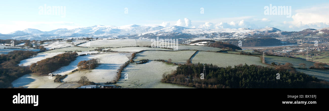 Panoramic Winter Scene (UK Weather Stock Photo - Alamy