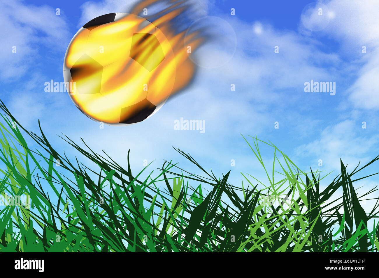 Football burning hi-res stock photography and images - Alamy