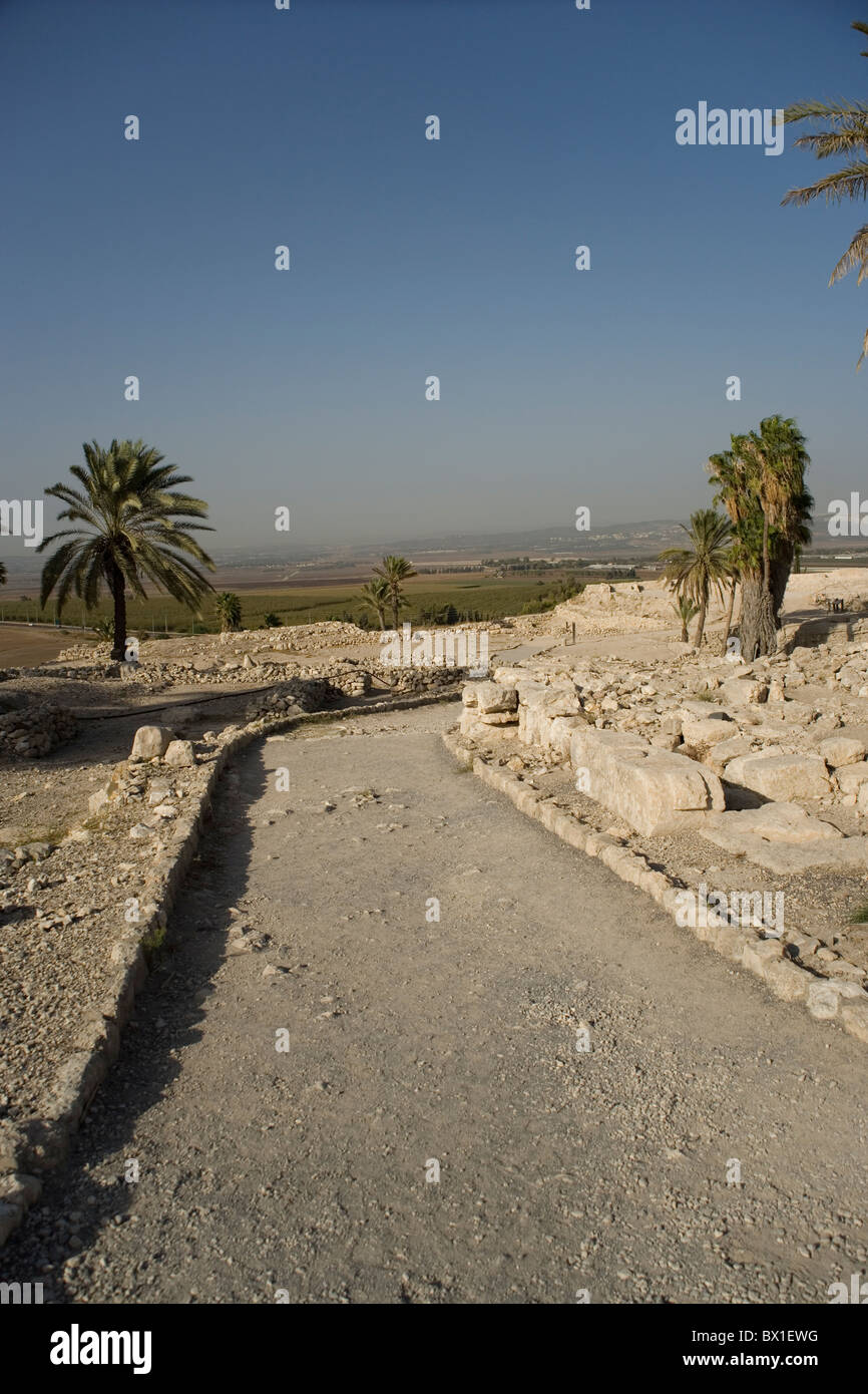 The ancient city of Megiddo or Armageddon a National Park in Israel ...