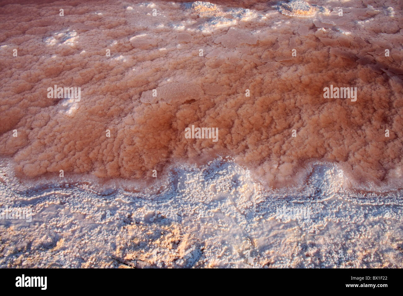 Naturaly forming salt in The Sahara Tunisia Stock Photo - Alamy