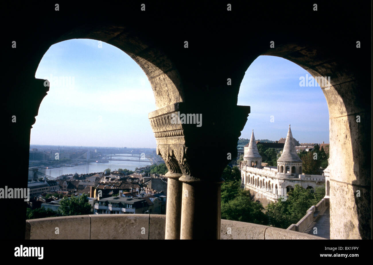 Buda Budapest city fishing bastion fortification Hungary Europe old ...