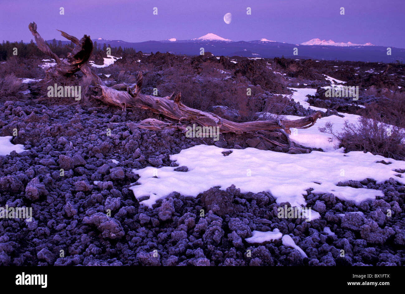 Central oregon lava field cascade hi-res stock photography and images ...