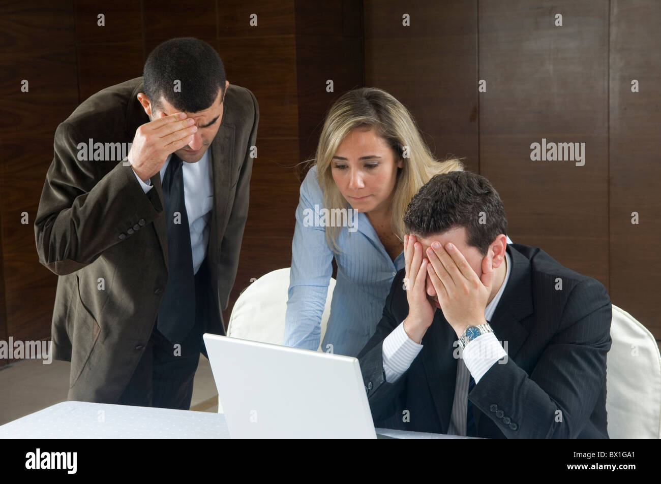 Frustrated business people at work inside office Beirut Lebanon Middle ...