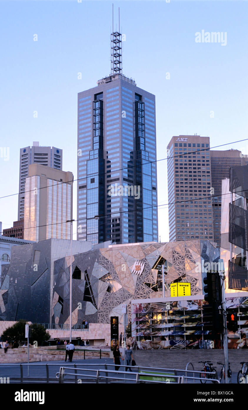architecture Australia building city Federation Square Melbourne modern ...