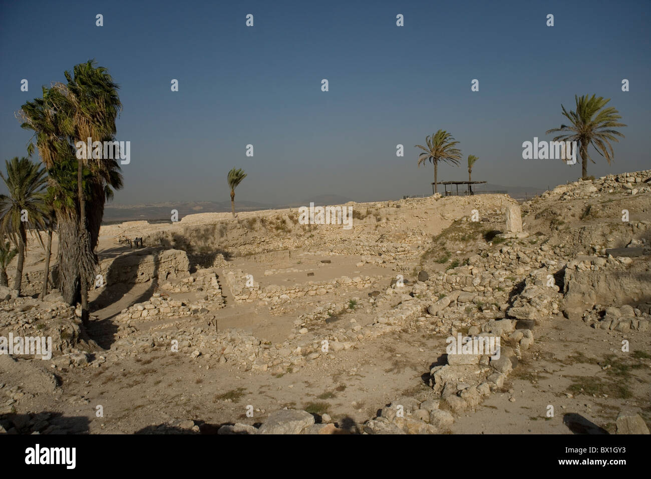 The ancient city of Megiddo or Armageddon a National Park in Israel ...