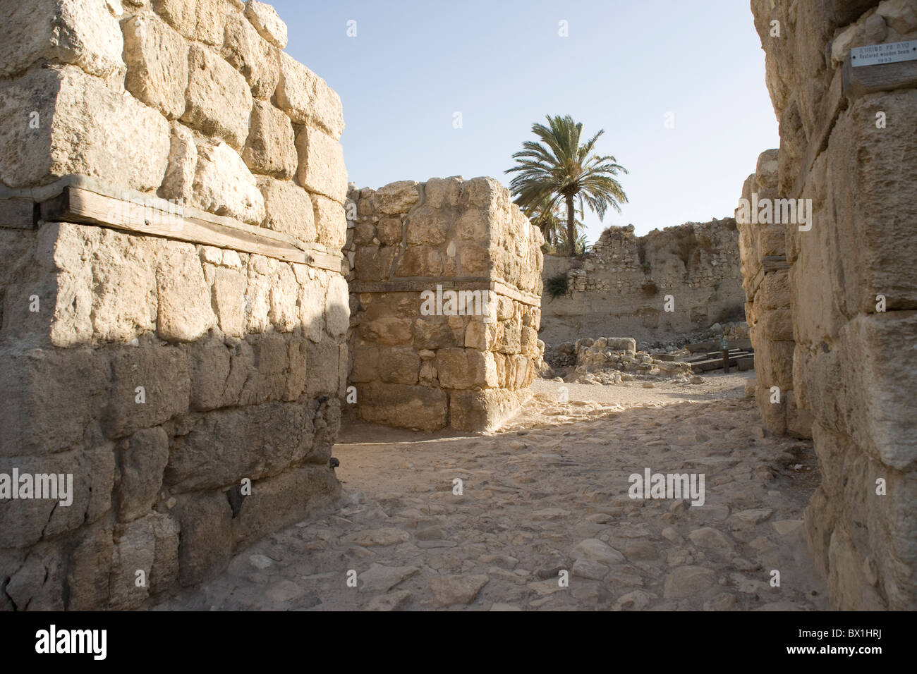 The city gate of the ancient city of Megiddo or Armageddon a National ...