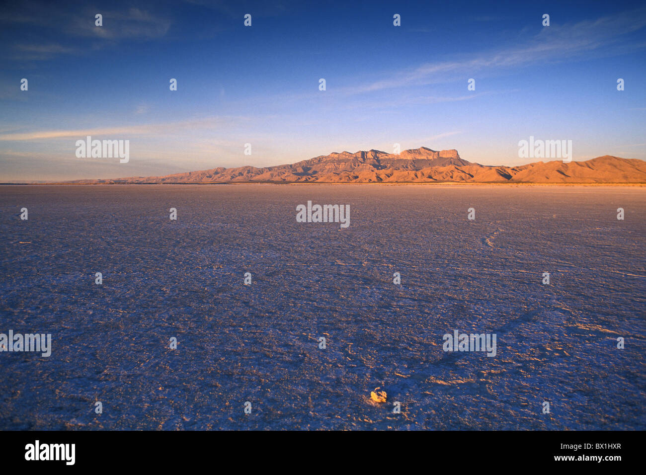 Salt Basin landscape mountains North America salt lake lake Guadelupe ...