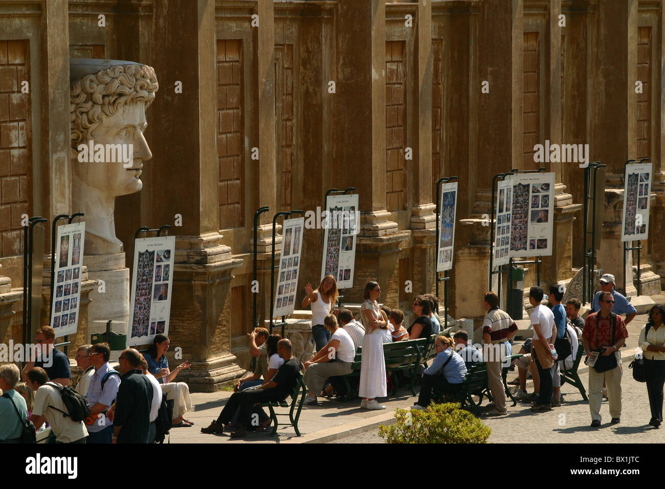 inner court of the vatican museum, Vatican, Rome, Italy Stock Photo - Alamy