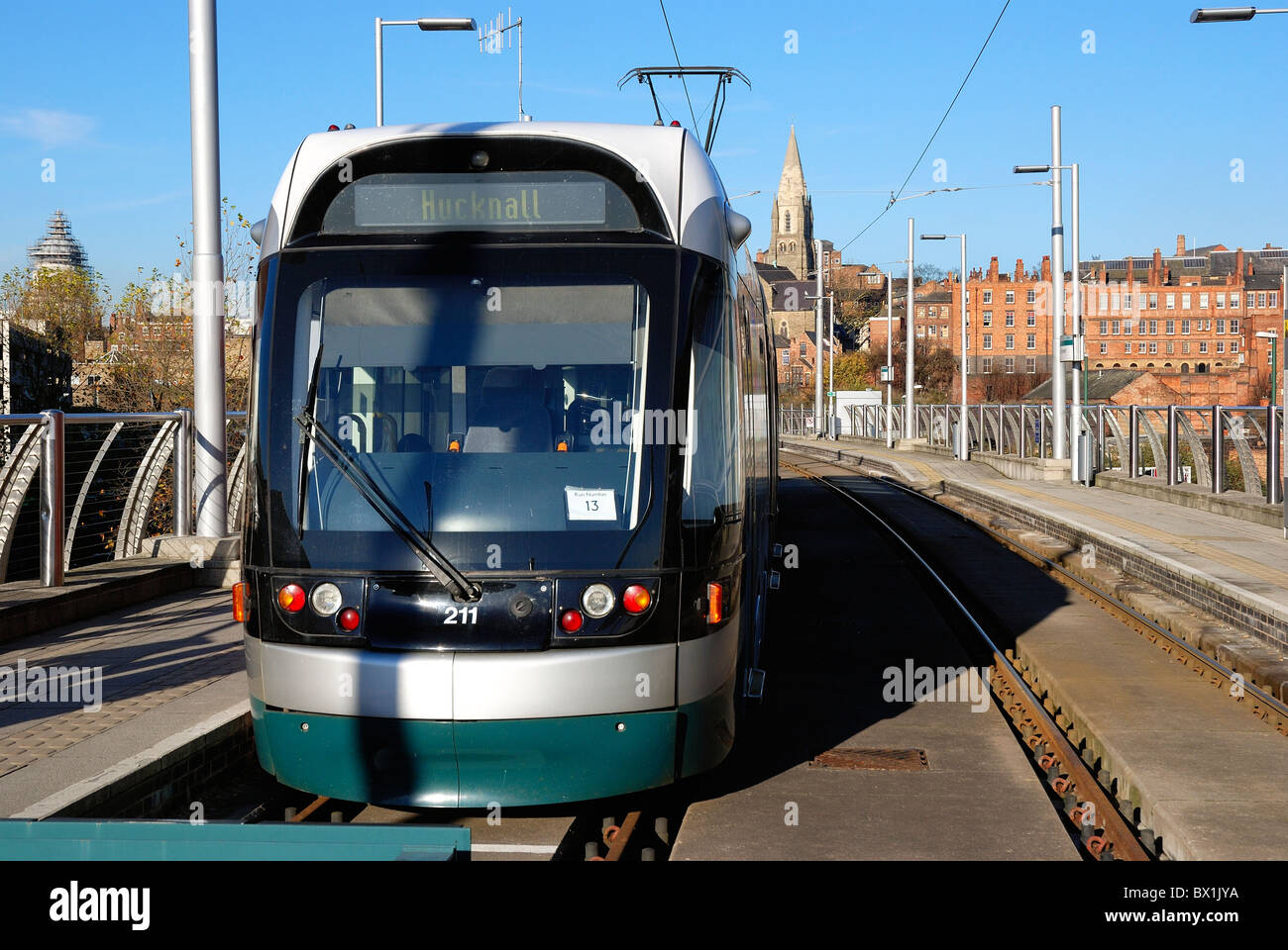nottingham express transit station street terminus England uk Stock ...