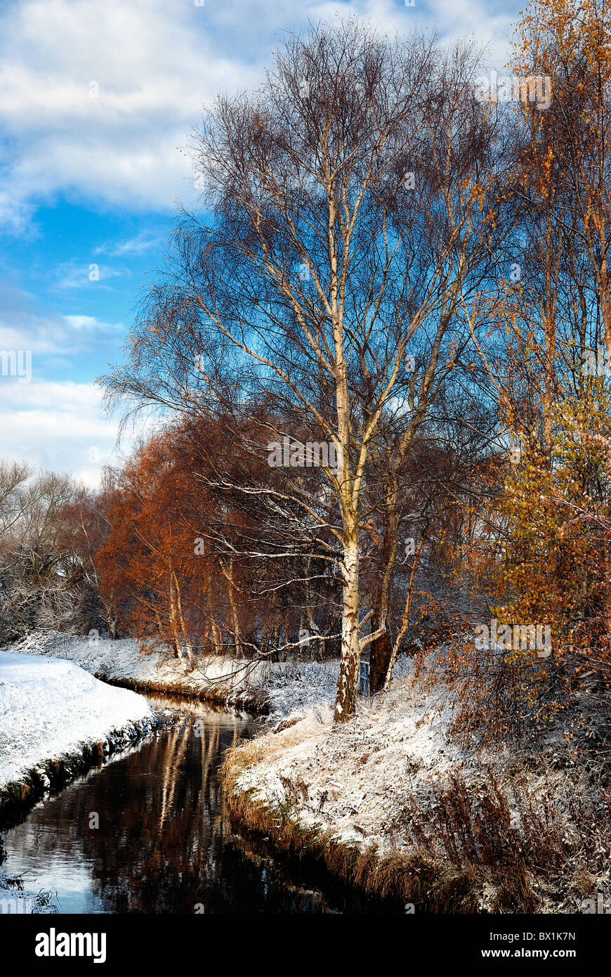 winter scene england uk Stock Photo - Alamy