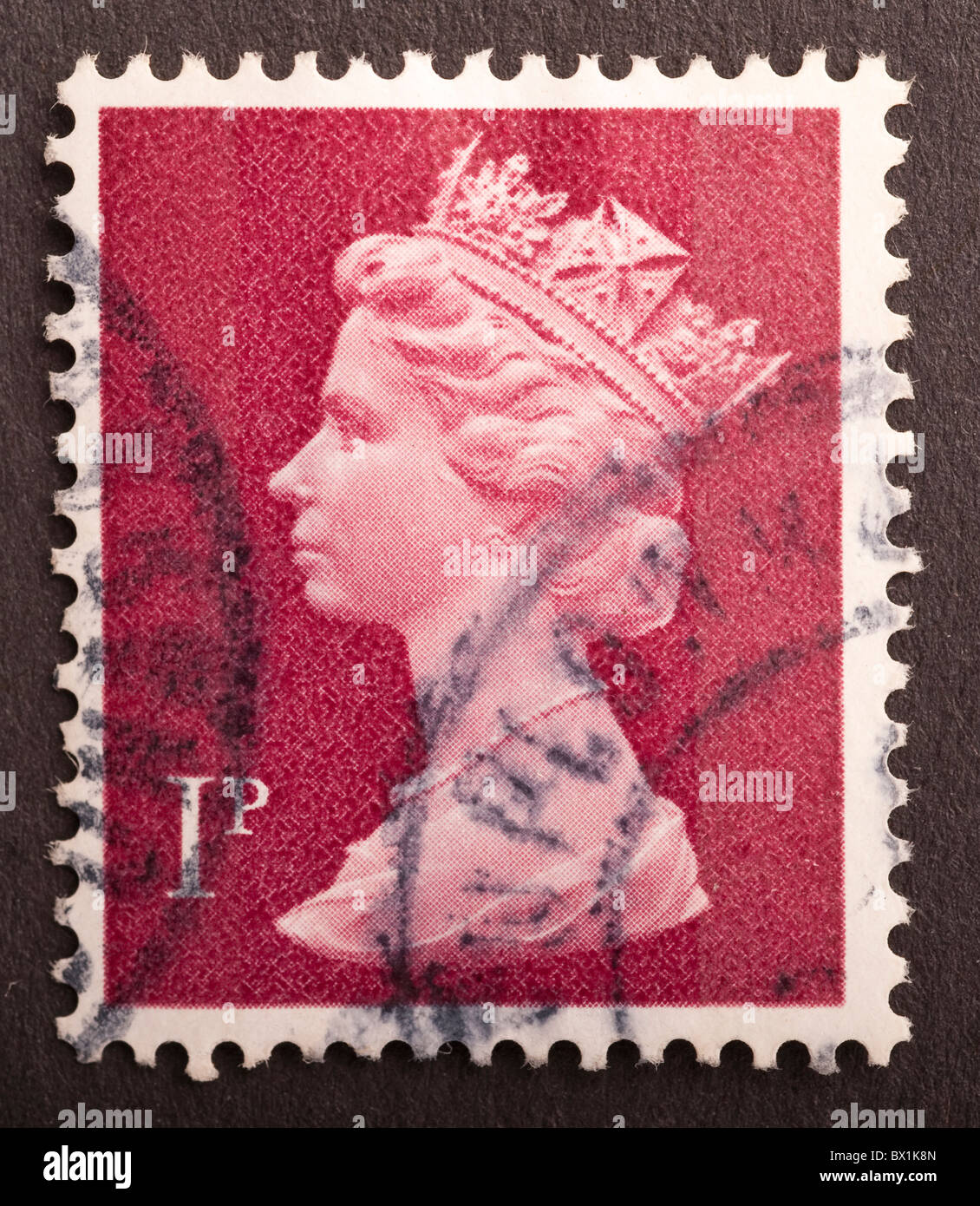 United Kingdom Postage Stamp 1p, Machin Stock Photo - Alamy