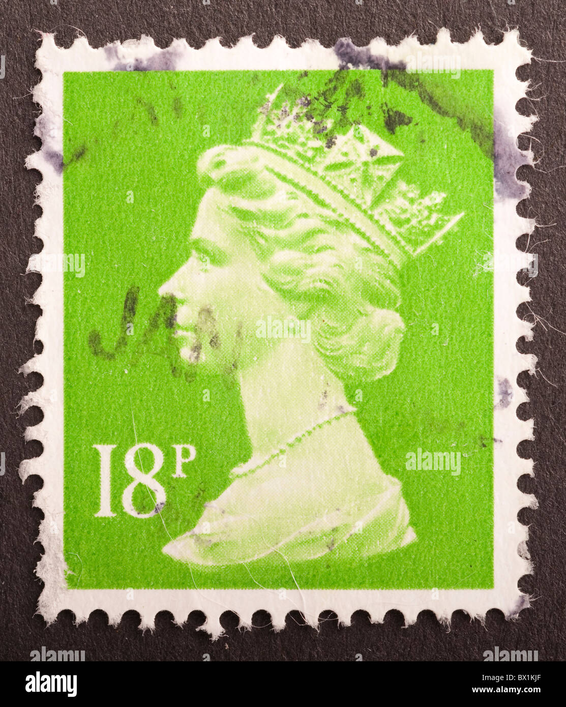 United Kingdom Postage Stamp 18p, Machin Stock Photo - Alamy