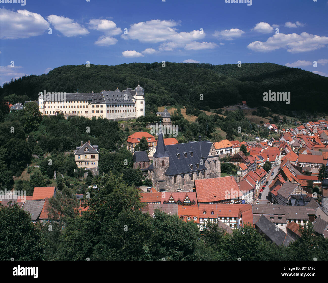 Stolberg castle stolberg harz saxony anhalt germany hi-res stock ...