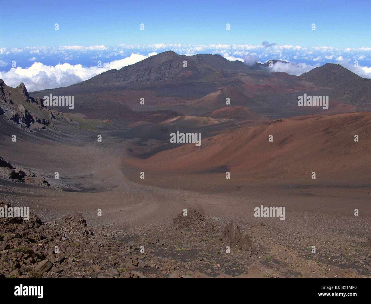 clouds desert scenery landscape volcanism volcano Stock Photo - Alamy