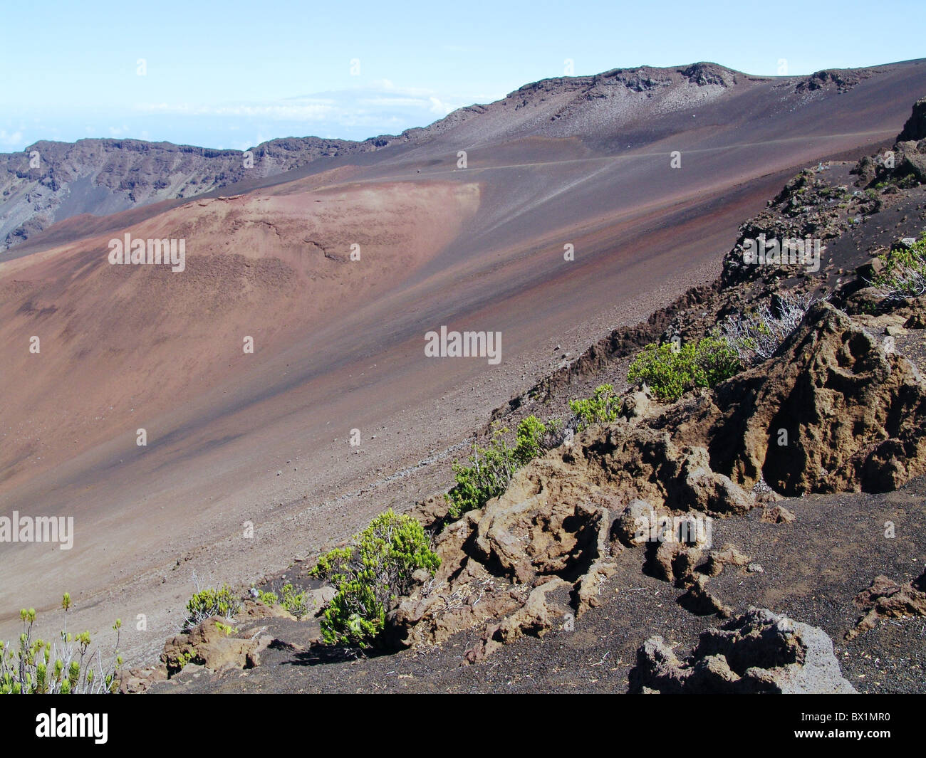 clouds desert scenery landscape volcanism volcano Stock Photo - Alamy