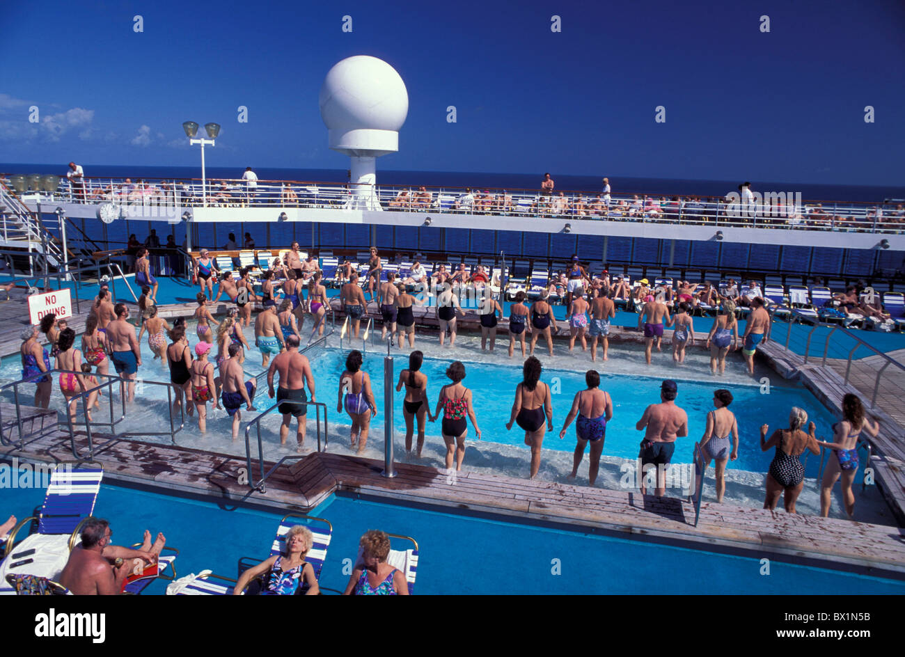 aquatic gymnastics bathing cruise cruise ship deck fitness holidays no ...