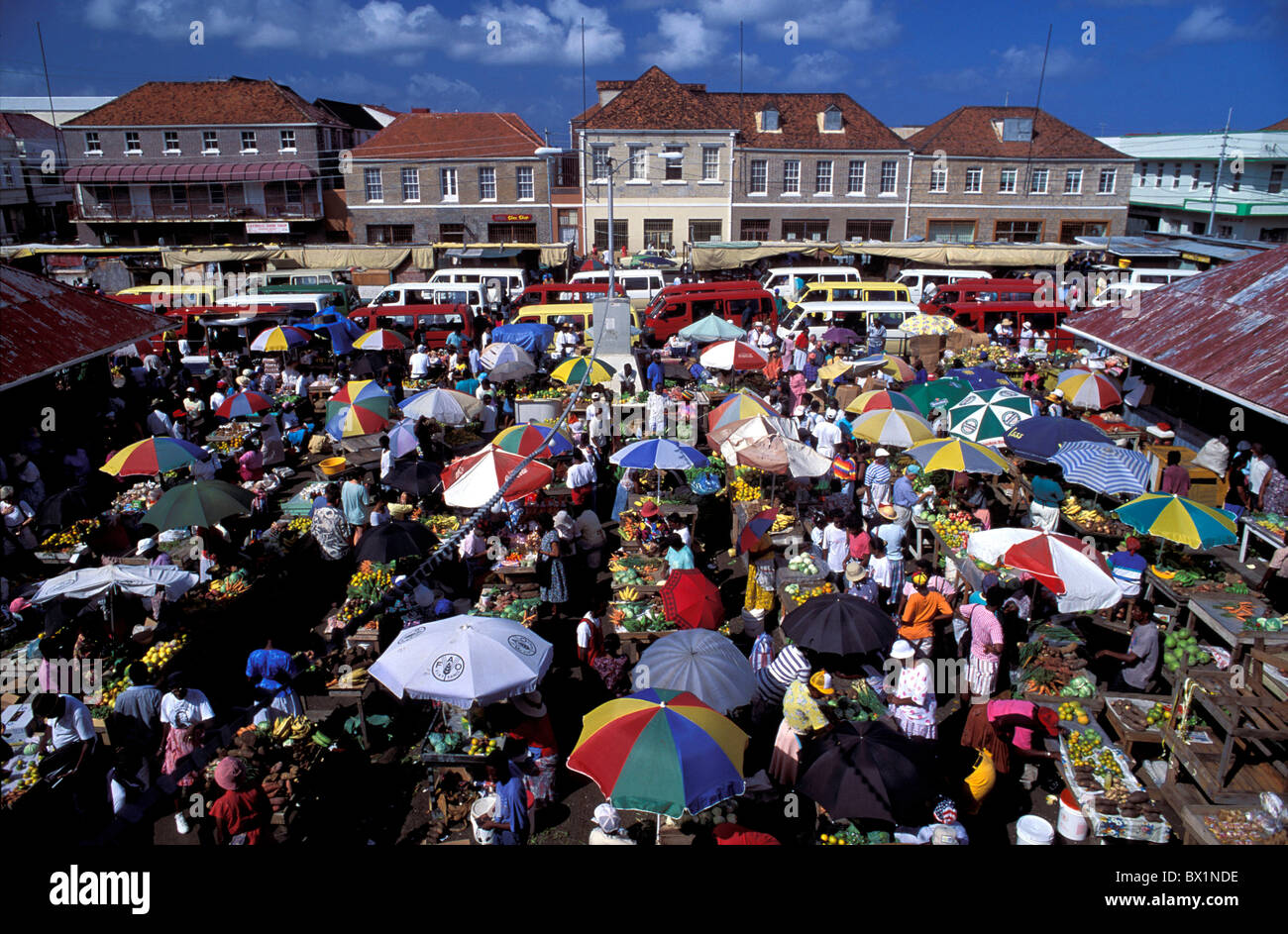 customers Grenada market overview people place Saint George´s ...