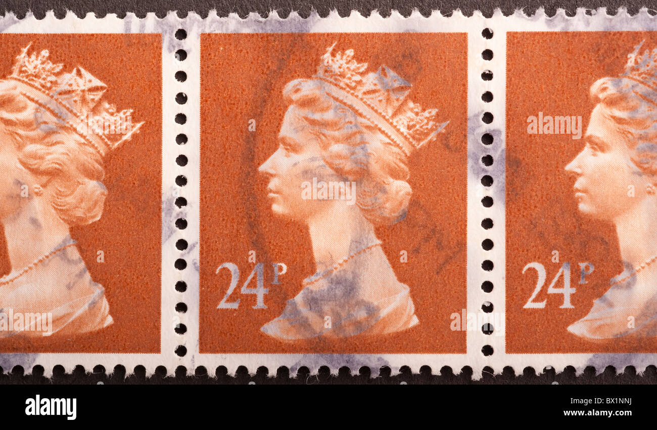 United Kingdom Postage Stamp 24p, Machin Stock Photo - Alamy