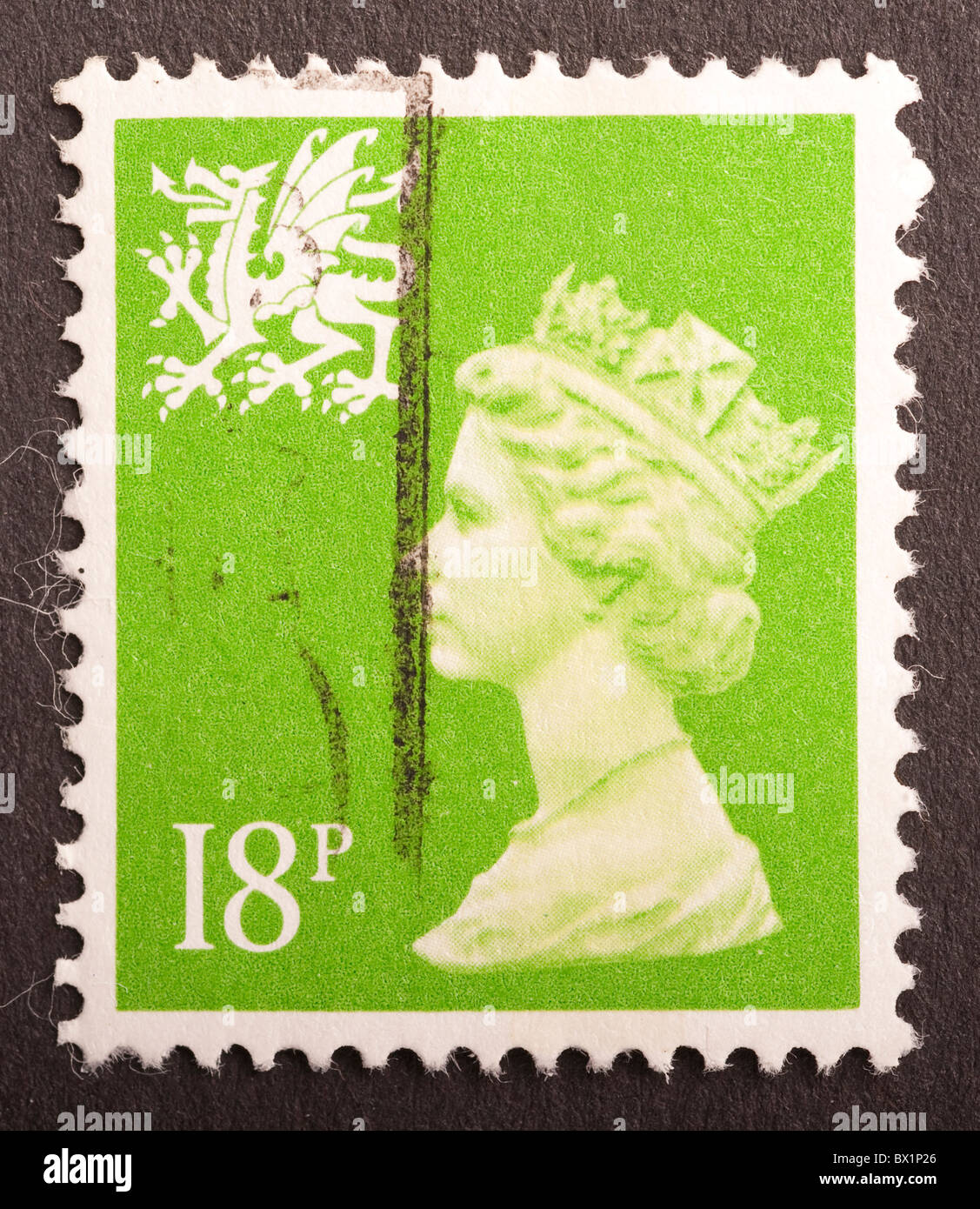 United Kingdom Postage Stamp 18p, Machin Stock Photo - Alamy