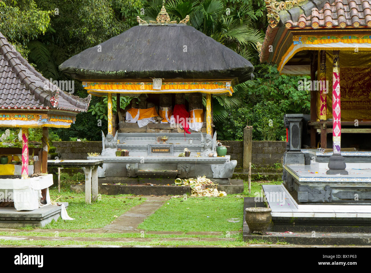 hindu temple of Pura Luhur Batukaru on the slopes of volcano Gunung ...