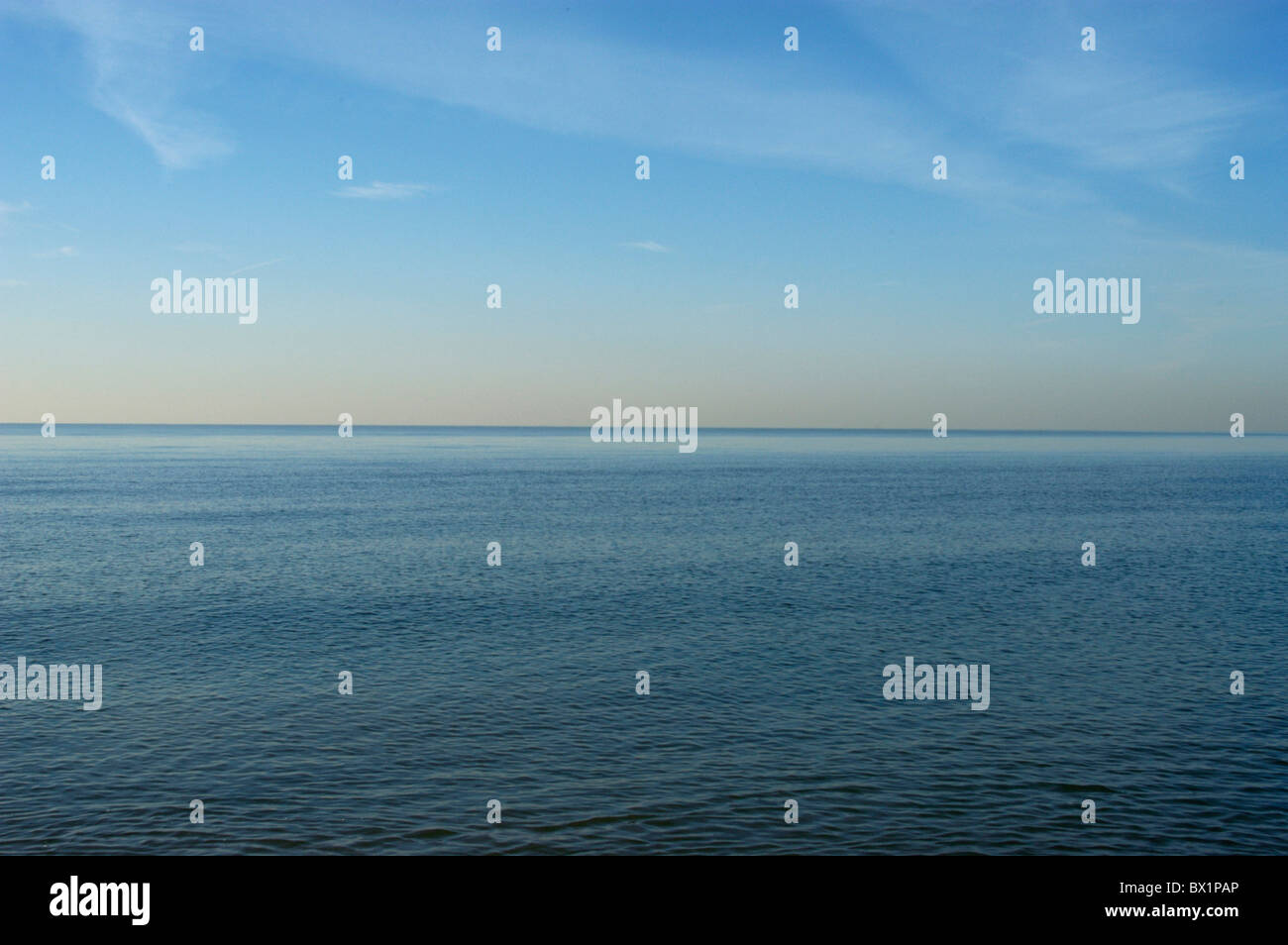 horizon quietly Sea sky skyline water Stock Photo - Alamy