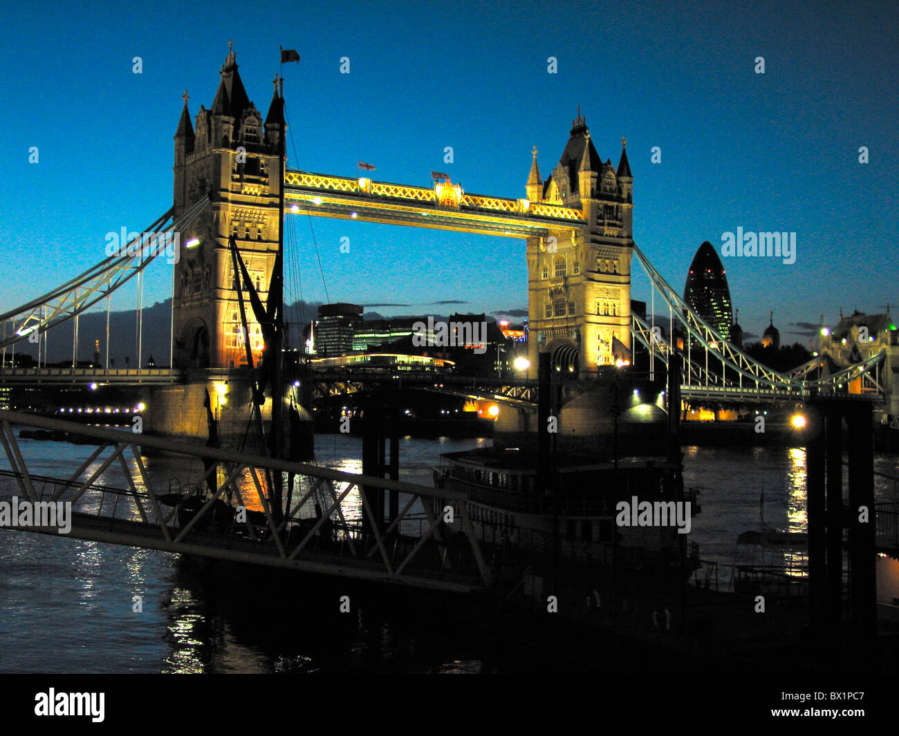 Tower Bridge River Thames London England Great Britain Europe colour ...