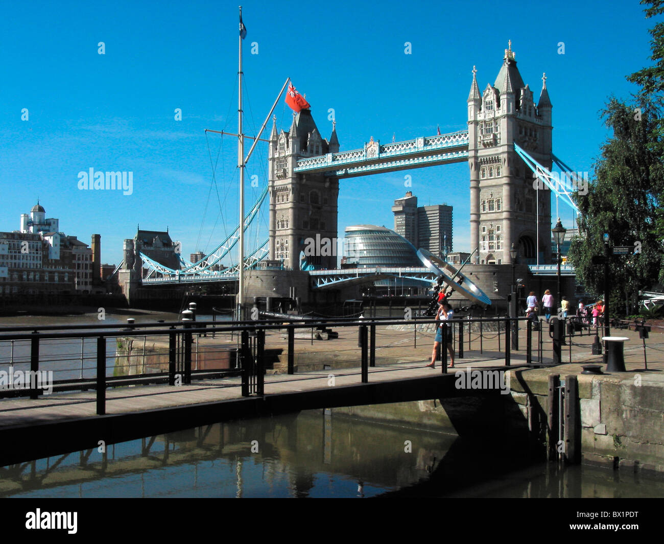 Tower Bridge River Thames London England Great Britain Europe colour ...