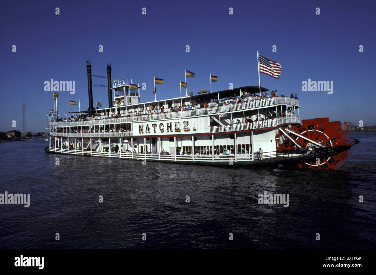 Louisiana Mississippi River Natchez New Orleans paddle steamer river ...