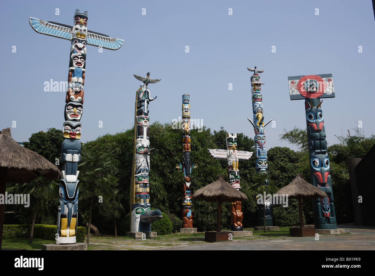 China Asia Shenzhen town city Window of the World park totem totem ...