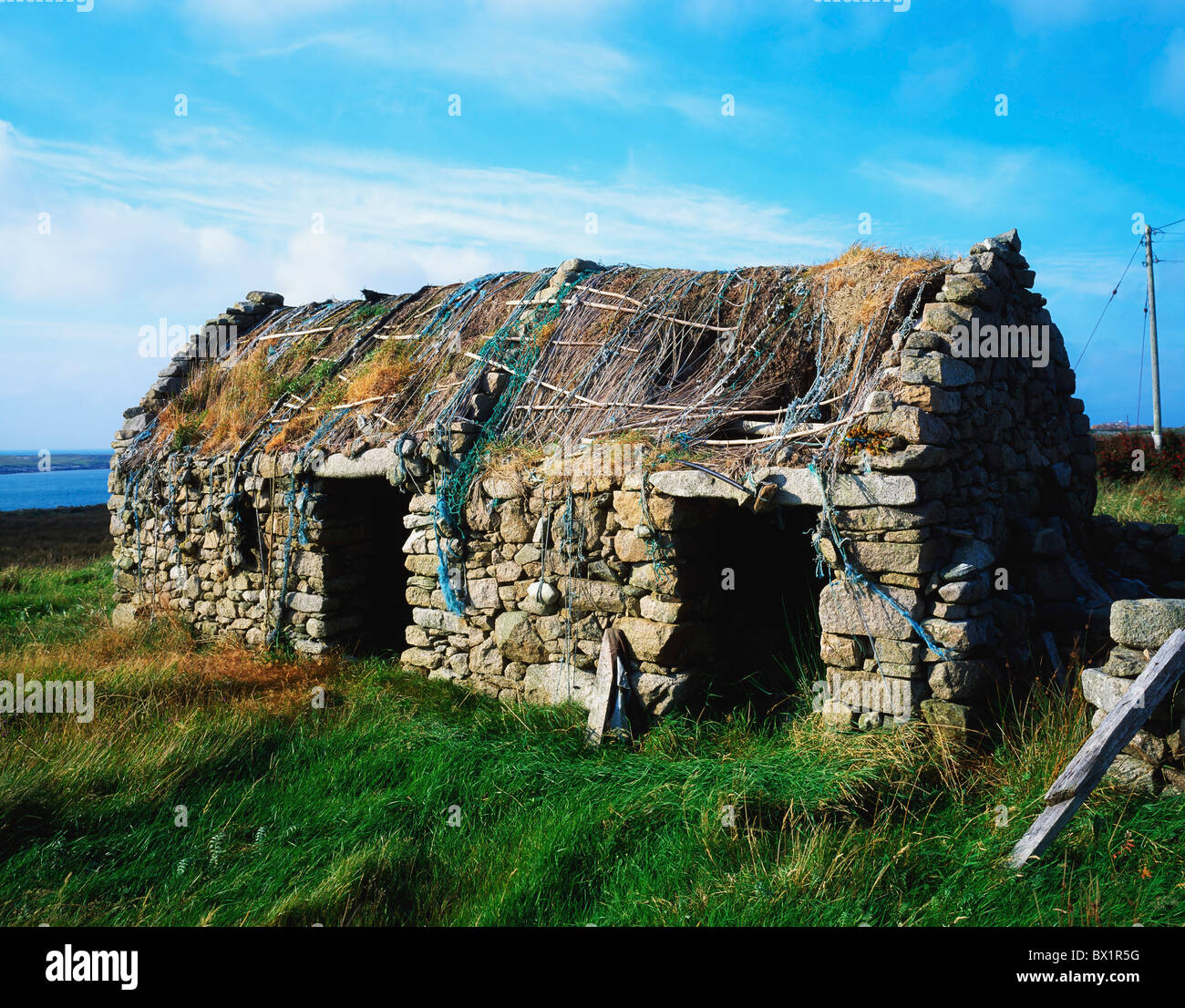 Cleggan, County Galway, Ireland, Derelict Cottage Stock Photo - Alamy