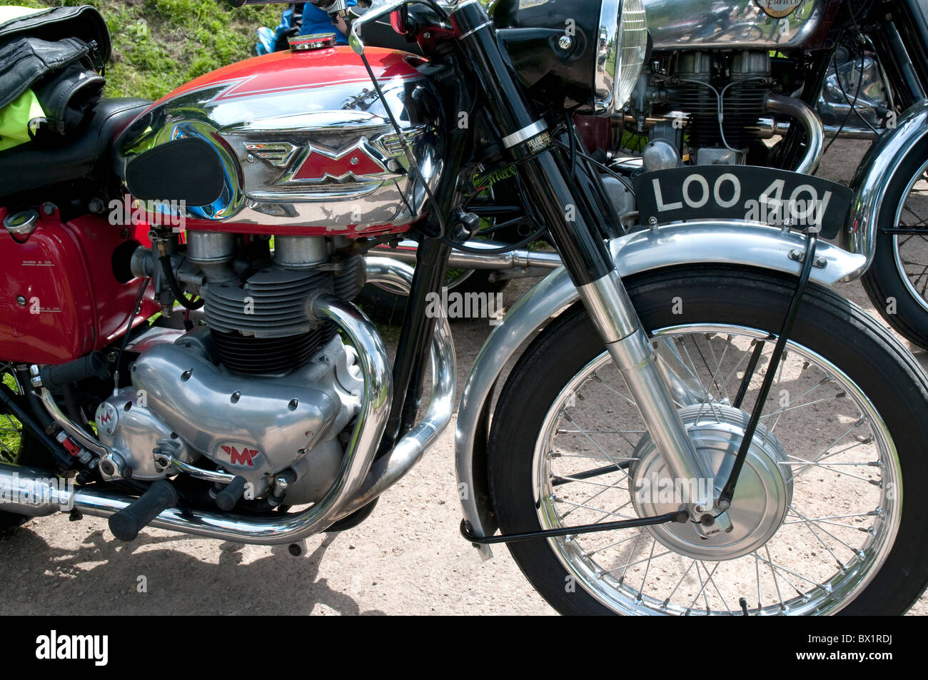 Matchless Motorbike in Motorcycle Rally Stock Photo - Alamy