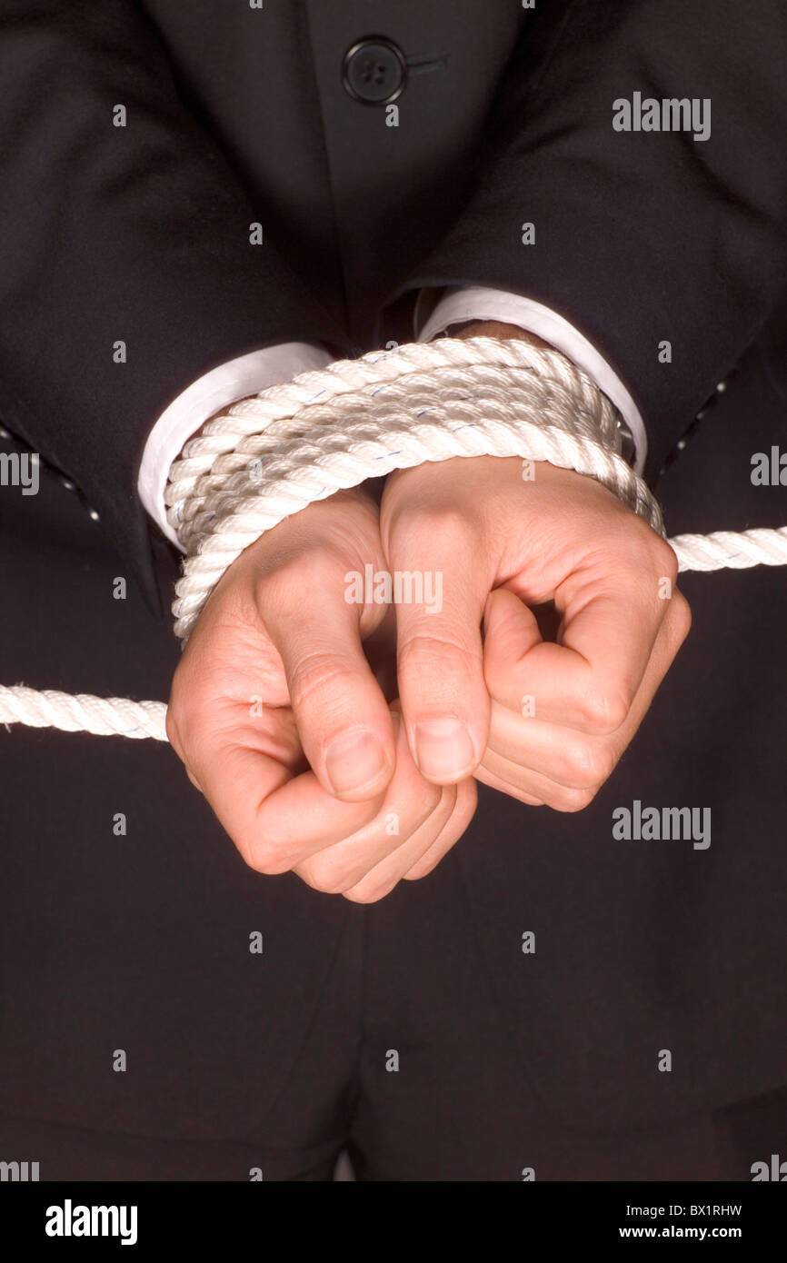 Tied up man hi-res stock photography and images - Alamy