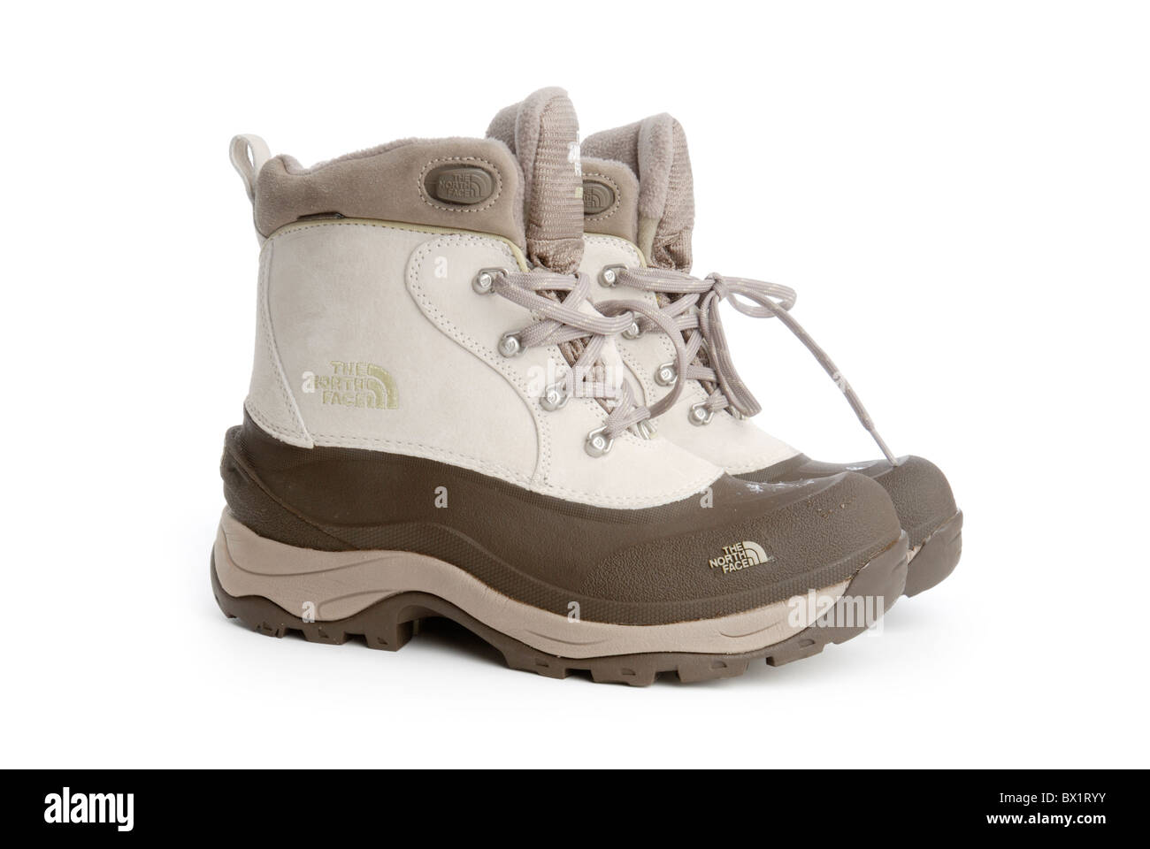 Isolated winter boots Cut Out Stock Images & Pictures - Alamy