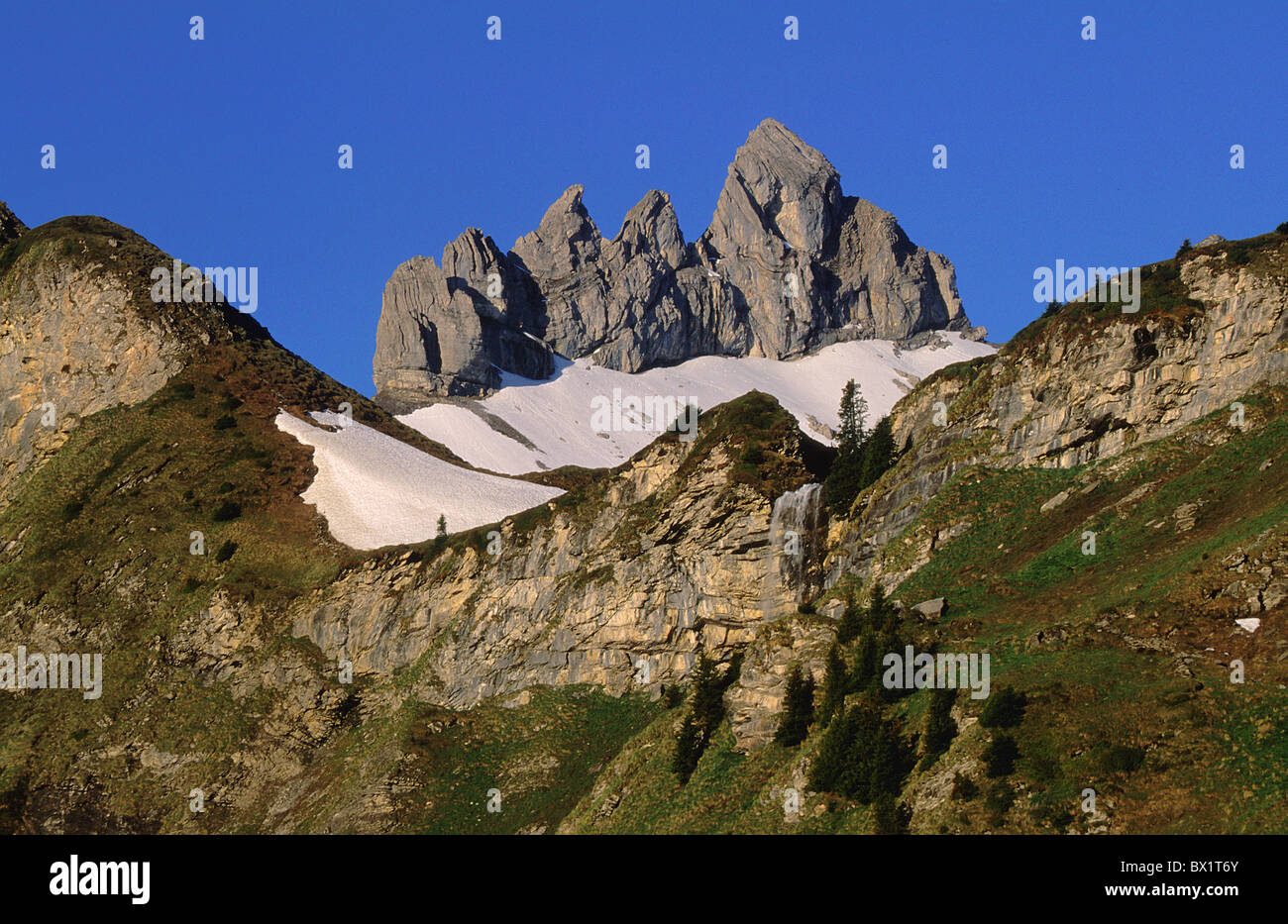 alpine Alps Bern Berne Bernese Alps Bernese Oberland Sulsbach cliff ...