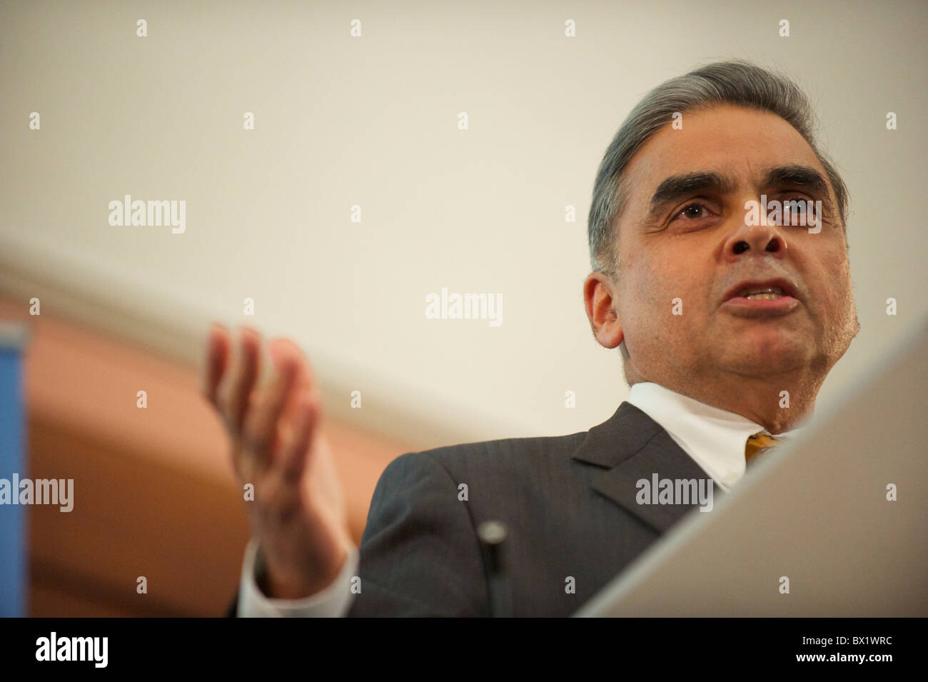 Panel discussion speakers participate in the UN Forum in London on June ...