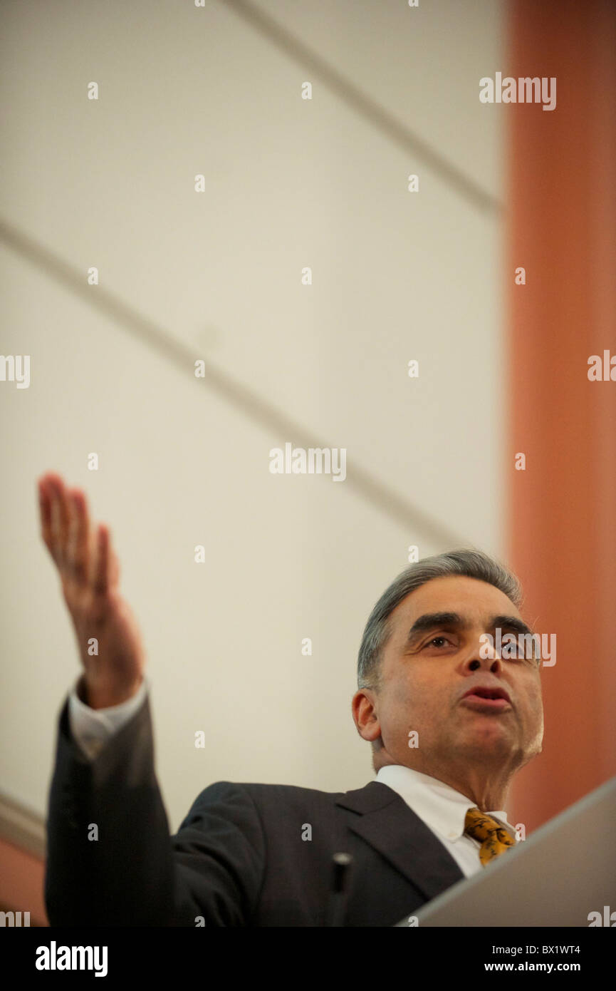 Panel discussion speakers participate in the UN Forum in London on June ...