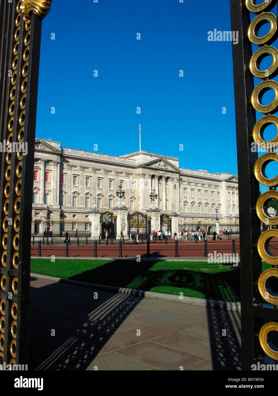 Buckingham Palace building construction England Great Britain Europe ...