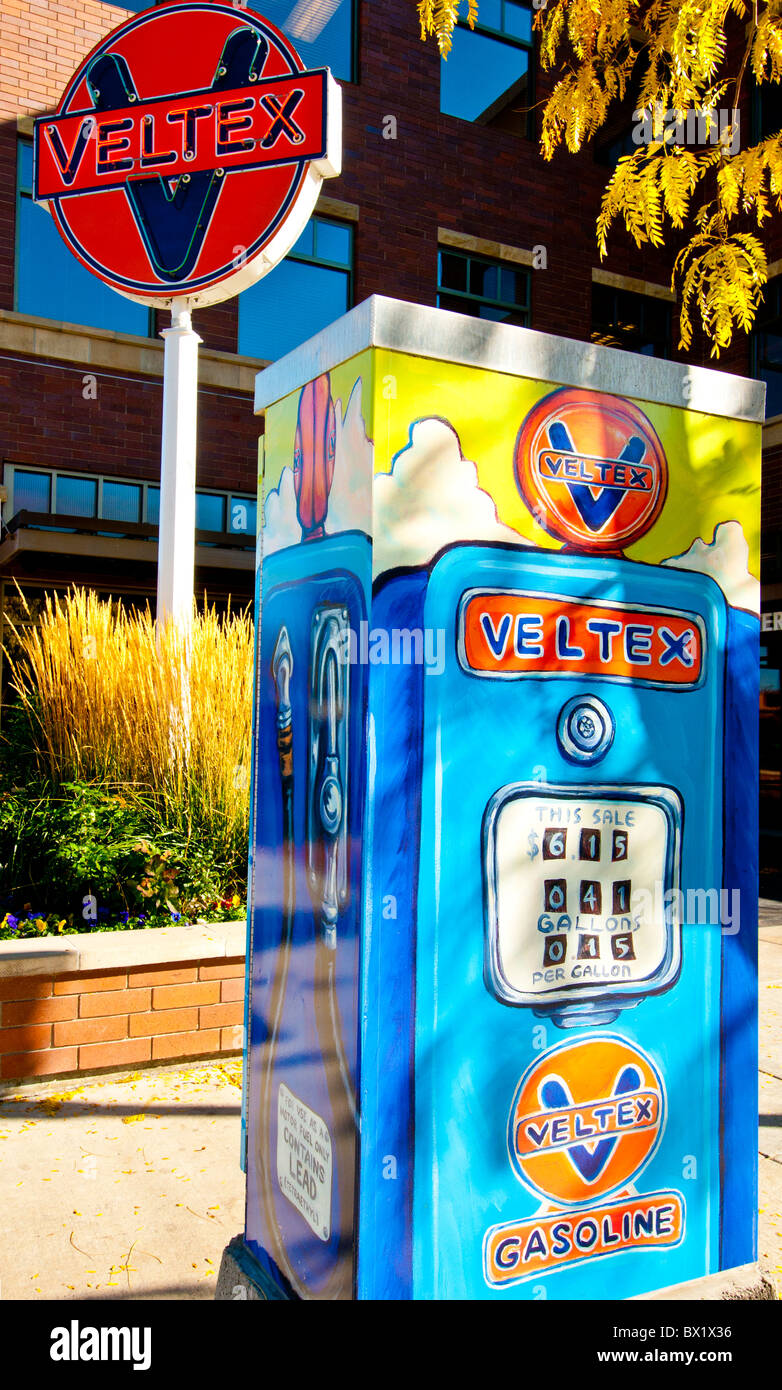 USA, Idaho, Boise, Downtown Office complex near the Historic Veltex ...