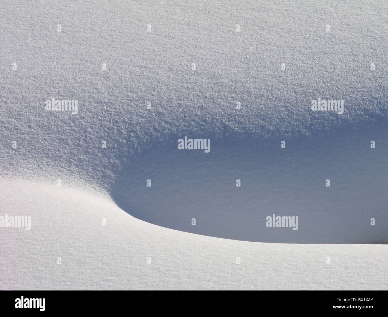 depression snow surface Winter Stock Photo - Alamy
