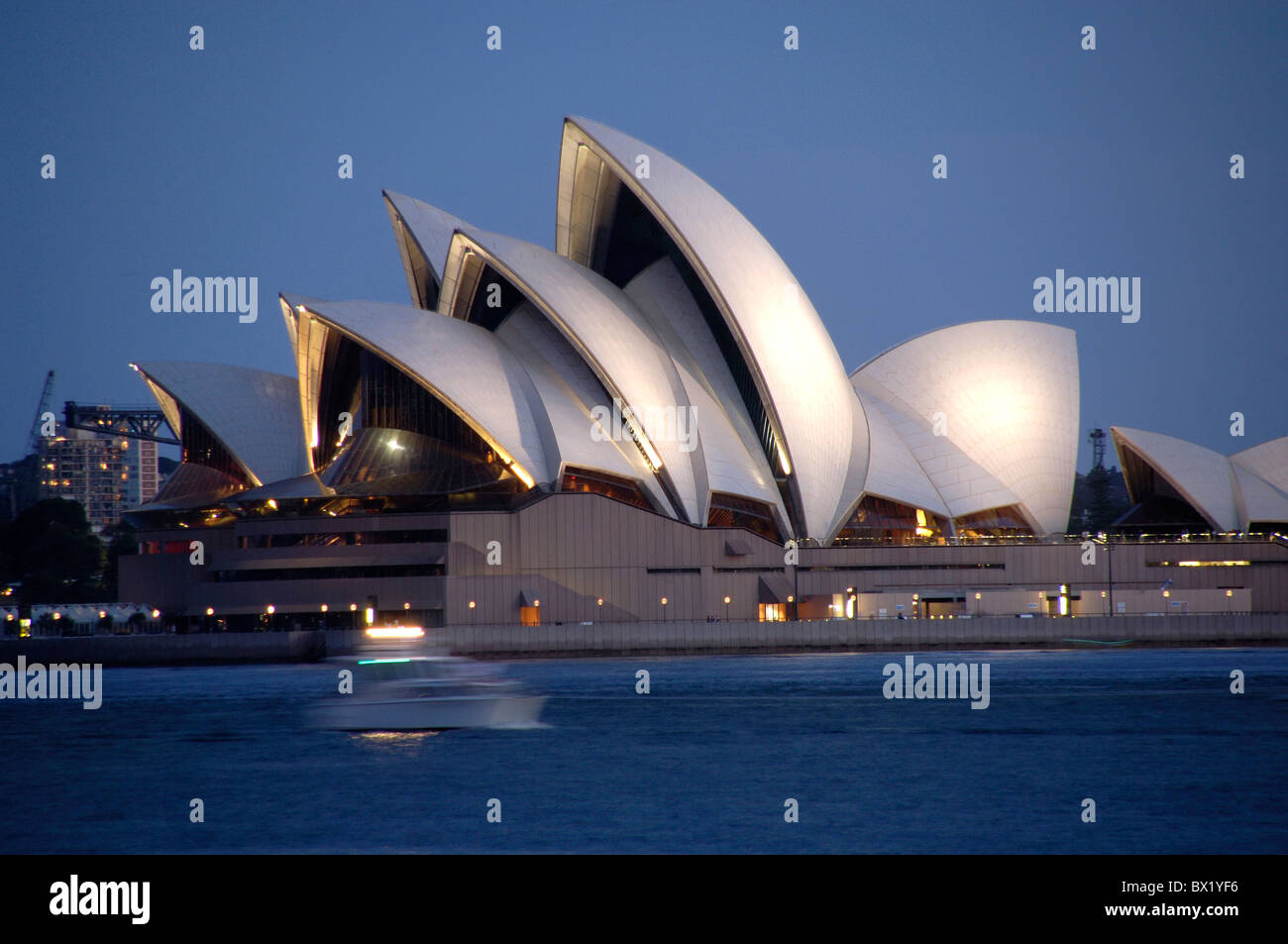 Sydney opera opera-house Australia at night night Stock Photo - Alamy