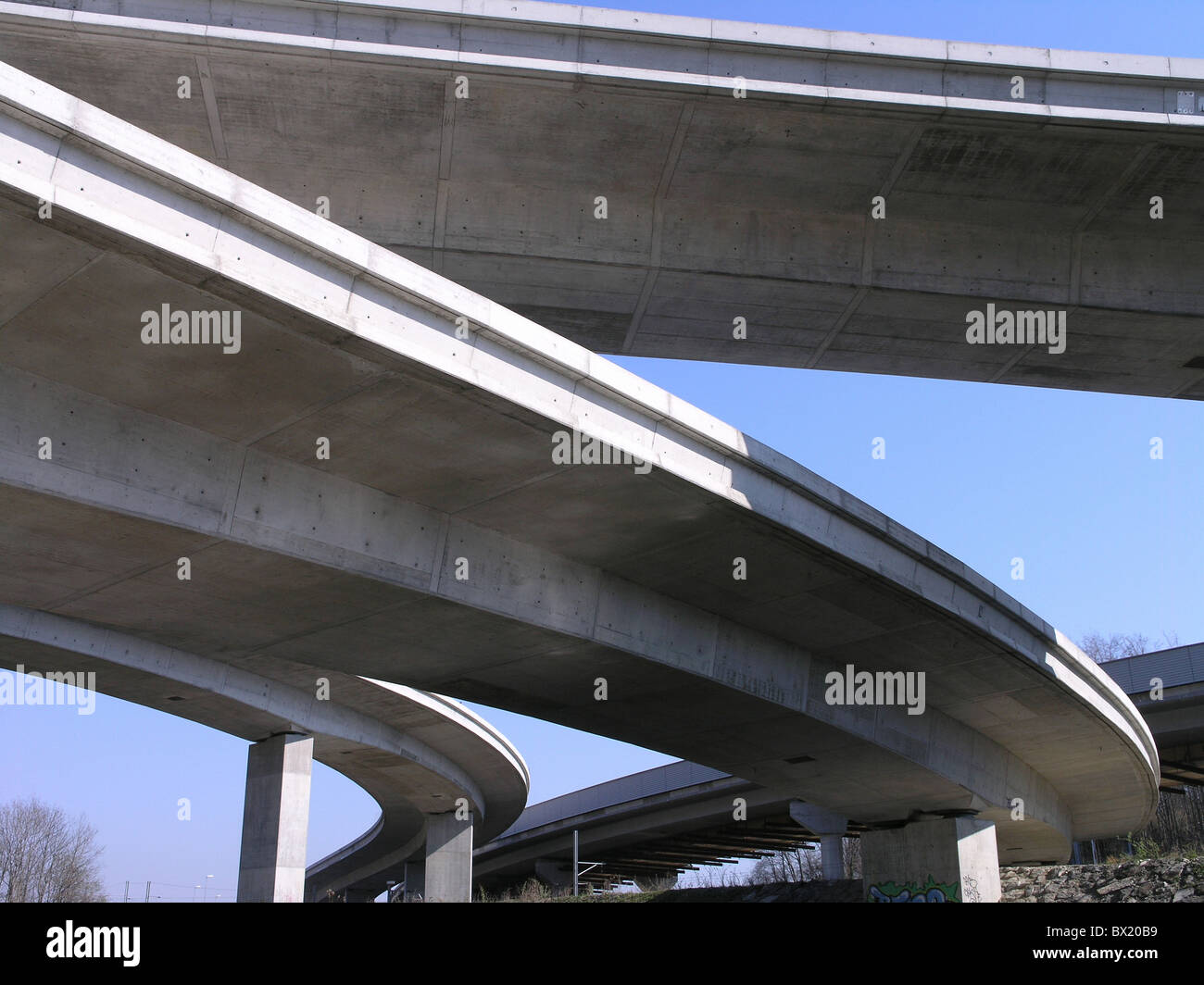 bridge bridges city concrete highway Highway bridges Sihl overview ...