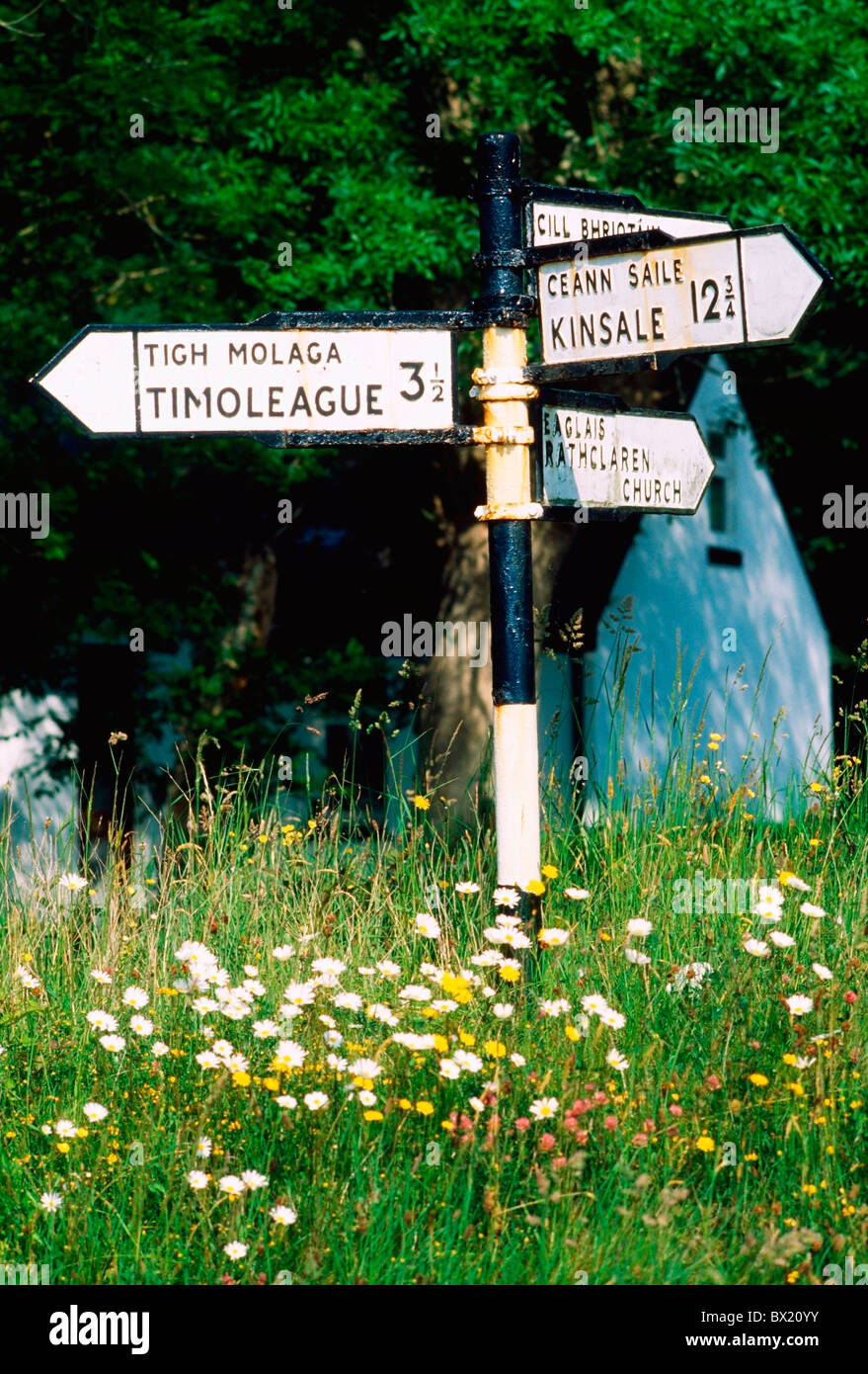 Directional Signs, Co Cork, Ireland Stock Photo - Alamy