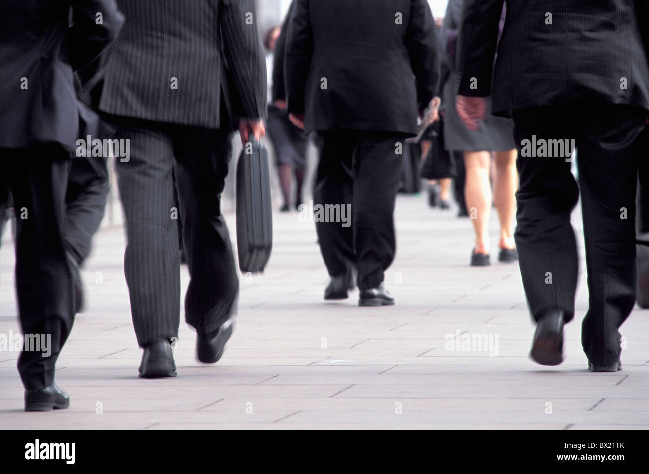 business commuters detail England Great Britain Europe legs London mass ...