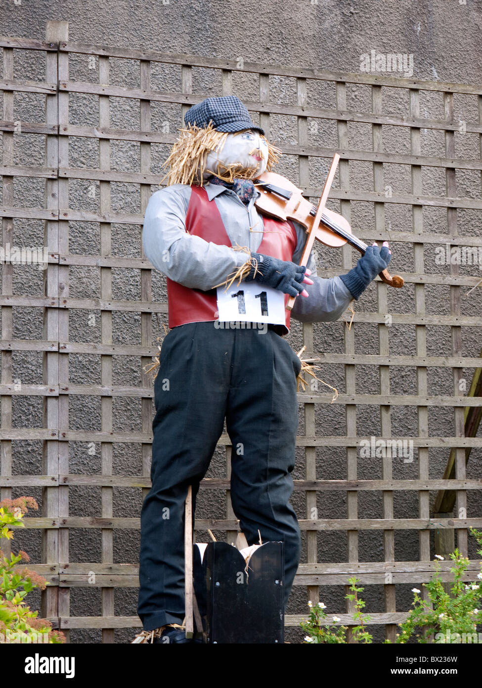 Scarecrow in the annual Festival in Higham which is a village in the ...