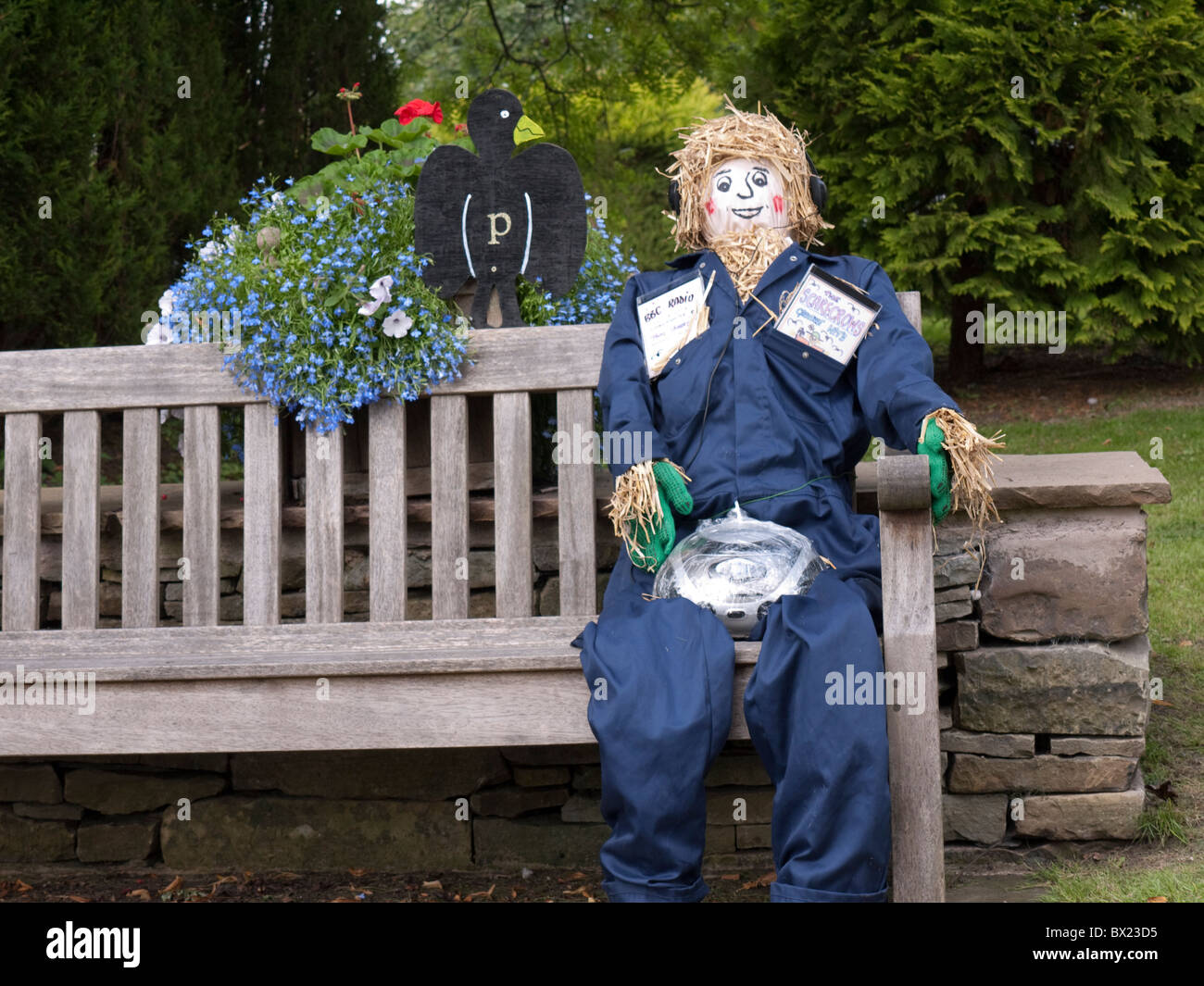 Scarecrow in the annual Festival in Higham which is a village in the ...