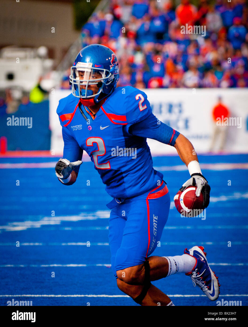 USA, Idaho, Boise, Boise State University football player Austin Pettis ...