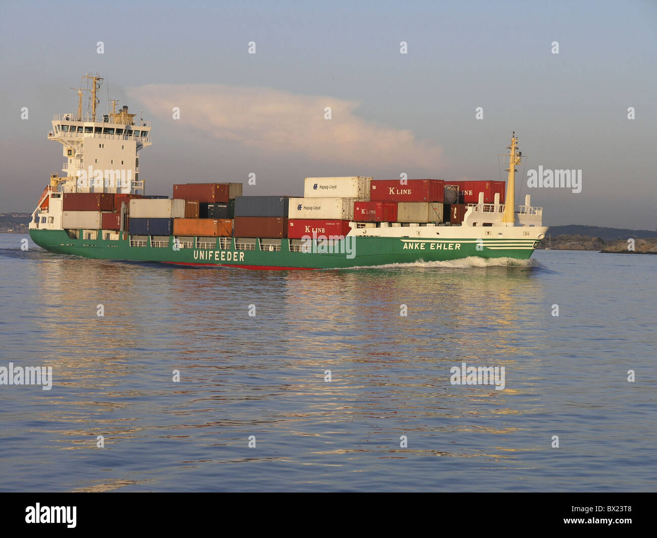 container container ship freight hauler freighter industry Scandinavia ...
