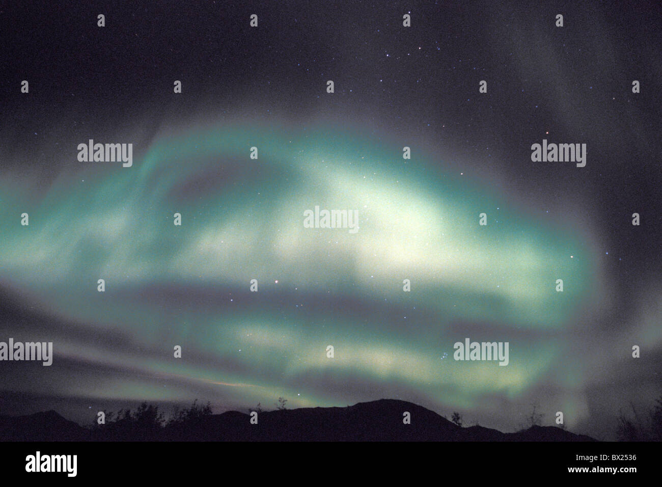 polar light northern lights Aurora Borealis at night night sky USA ...